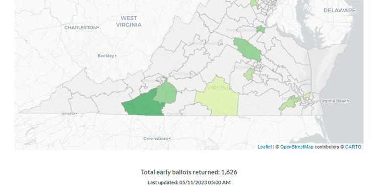 Early Voting - June 2023 - House of Delegates